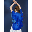 Blue bird embroidery blouse – remulia