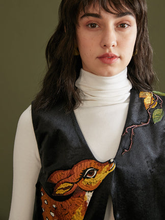 Fukabayashi Koshika Embroidered Vest – remulia