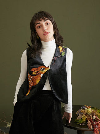 Fukabayashi Koshika Embroidered Vest – remulia